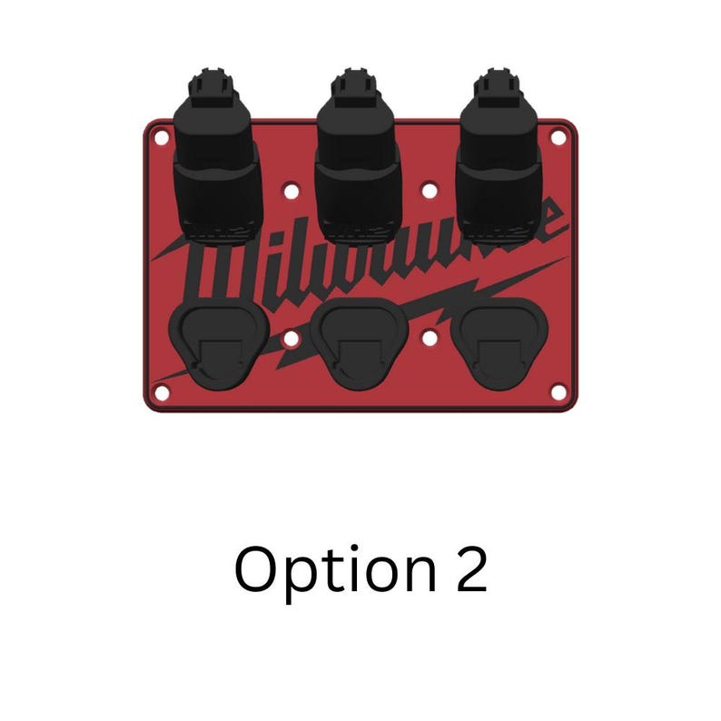 Milwaukee M12 3X3 Tool and Battery Wall Mount Garage Storage Organizer ...