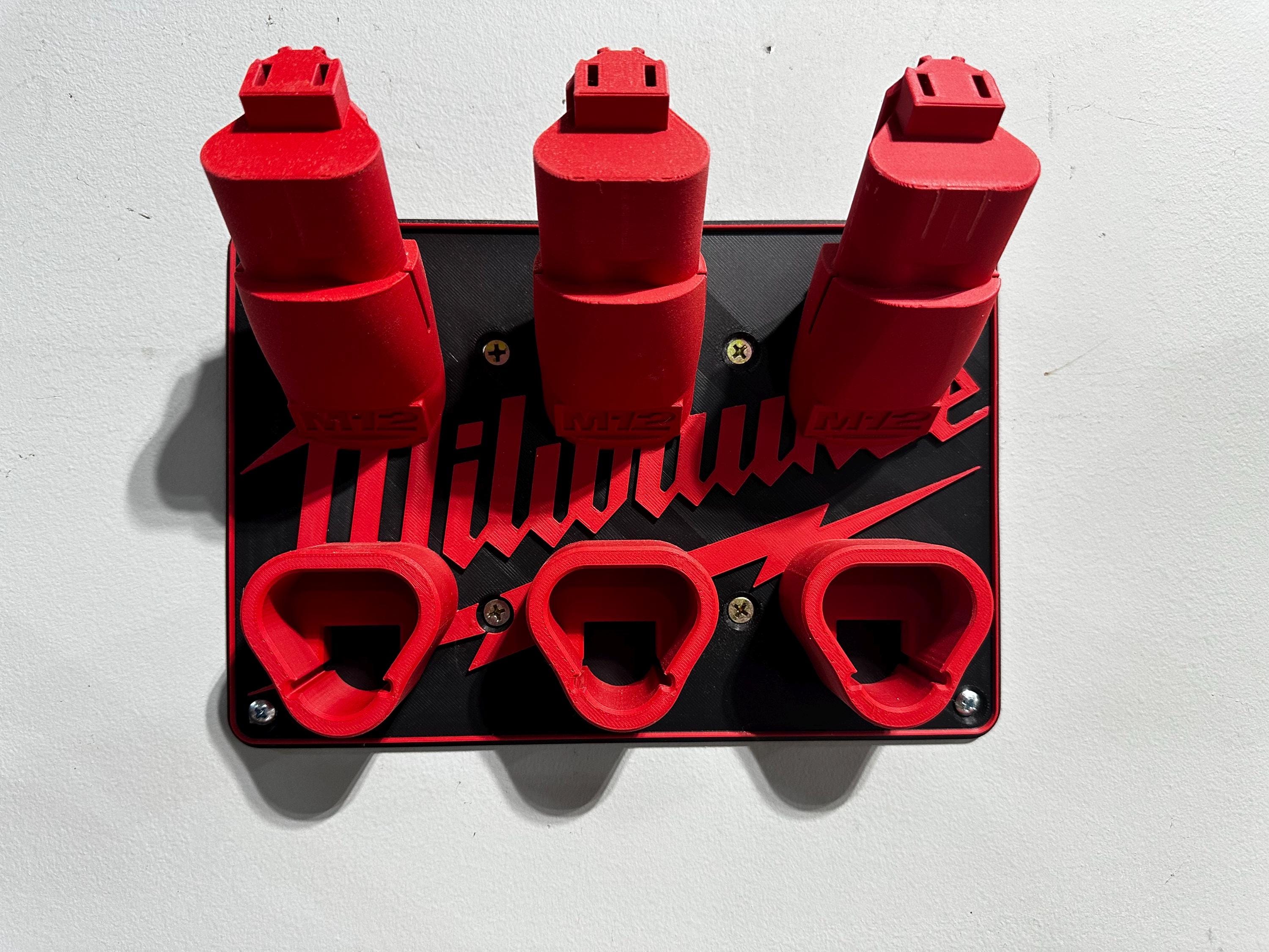 Milwaukee M12 Wall Mount Tool and Battery Storage - Etsy