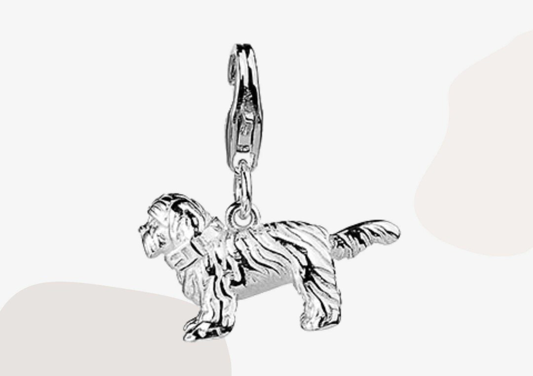 Shih Tzu Silver Charm - Etsy UK