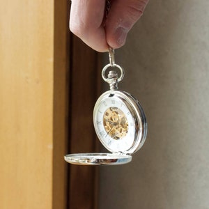 Personalised Mechanical Pocket Watch - Etsy