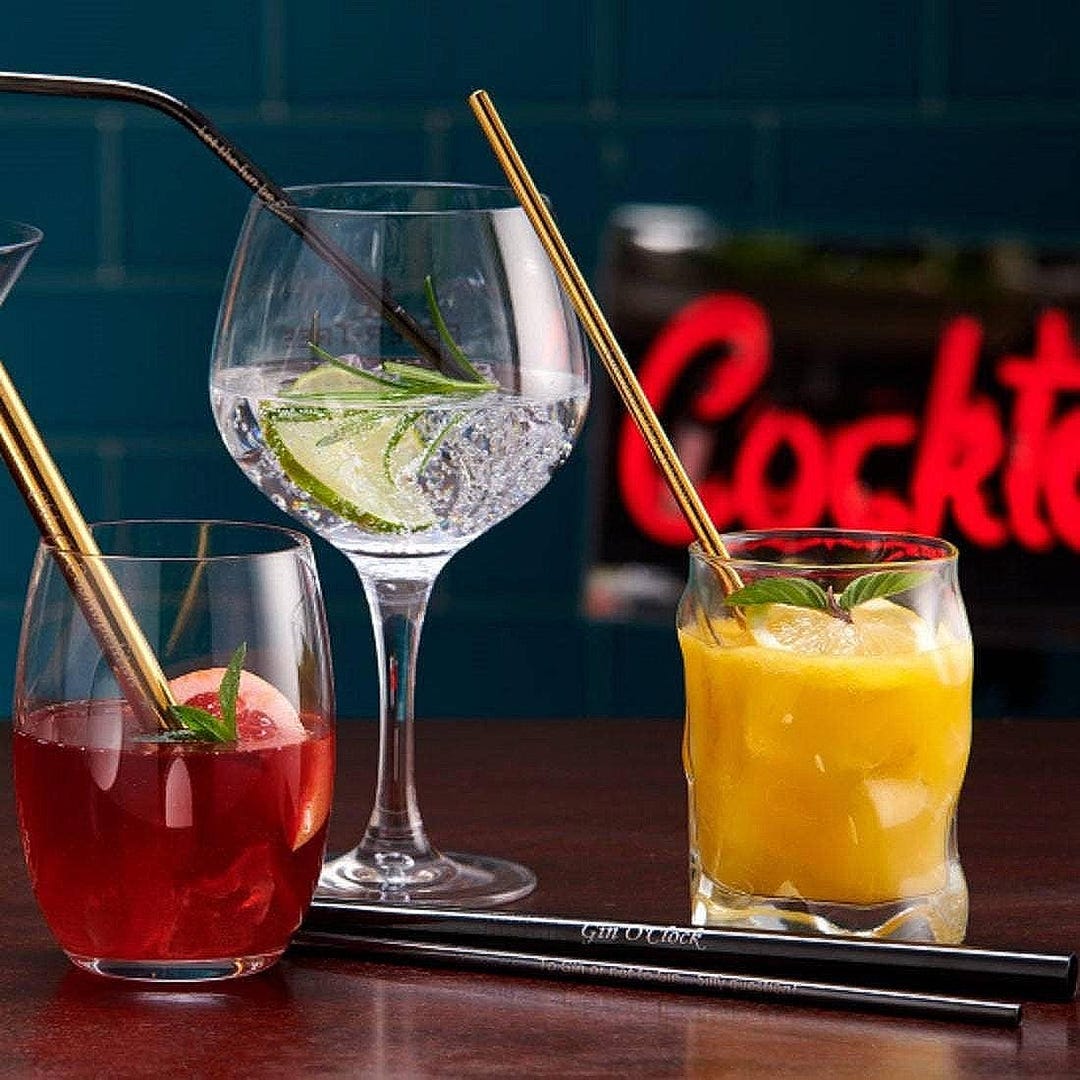 Personalised Metal Drinking Straw - Custom Engraved Eco-friendly Gift ...