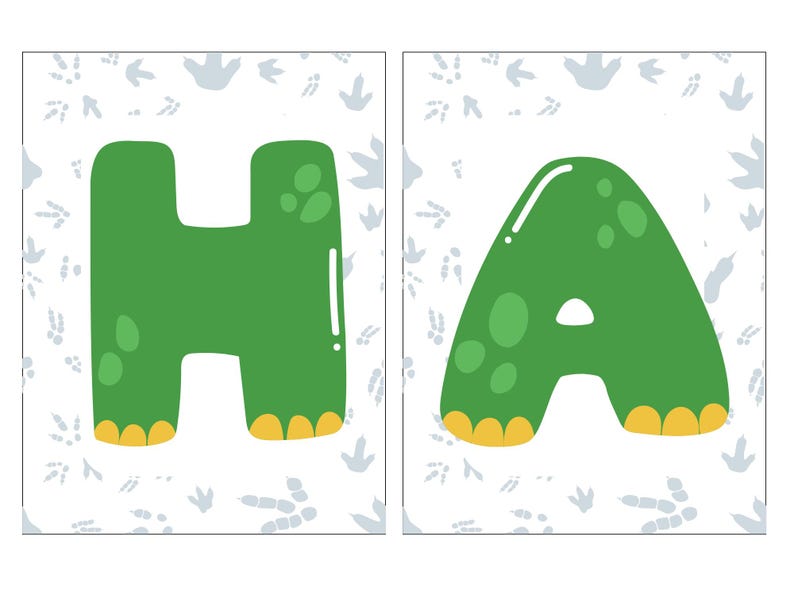 Happy Birthday Banner Printable - Dinosaur Design - Instant Download ...