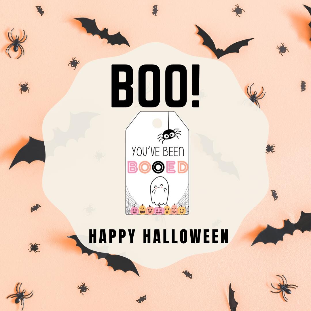 Halloween Ghost Gift Tags, Boo Bucket Tag - Etsy