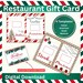 Christmas Restaurant Gift Card Templates: 4 Cuisine Designs (digital ...