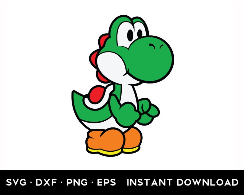 Yoshi Svg, Png, Dxf, Eps Instant Download High Quality - Etsy