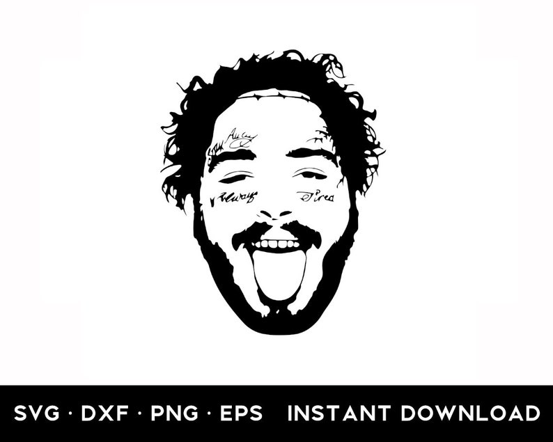 Post Malone SVG Png Dxf Eps Vector File, Post Malone Svg,post Malone ...