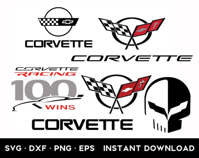 7x Corvette Bundle Svg Png Dxf Eps Cricut File, Corvette Racing Svg ...