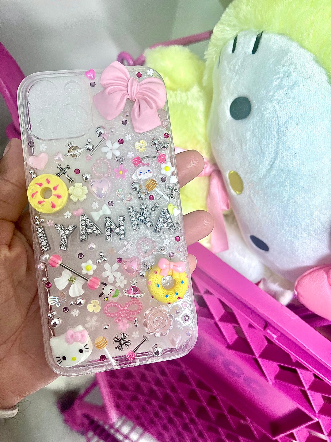 Junk Case Y2K Trendy Pink Hello Kitty Phone Case Junky Case - Etsy