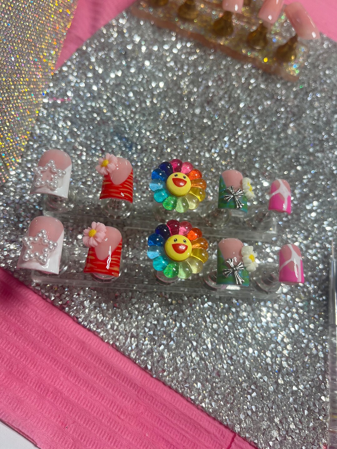 FAST SHIPPING | Junk Nails Duck Glam Murakami Duck Nail Press on Nails ...