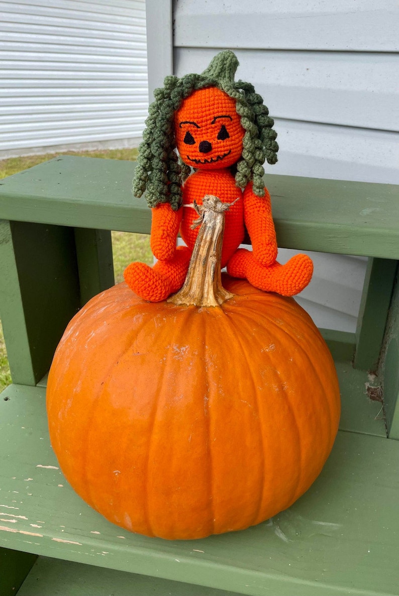 Spooky Pumpkin Doll Pattern - Etsy