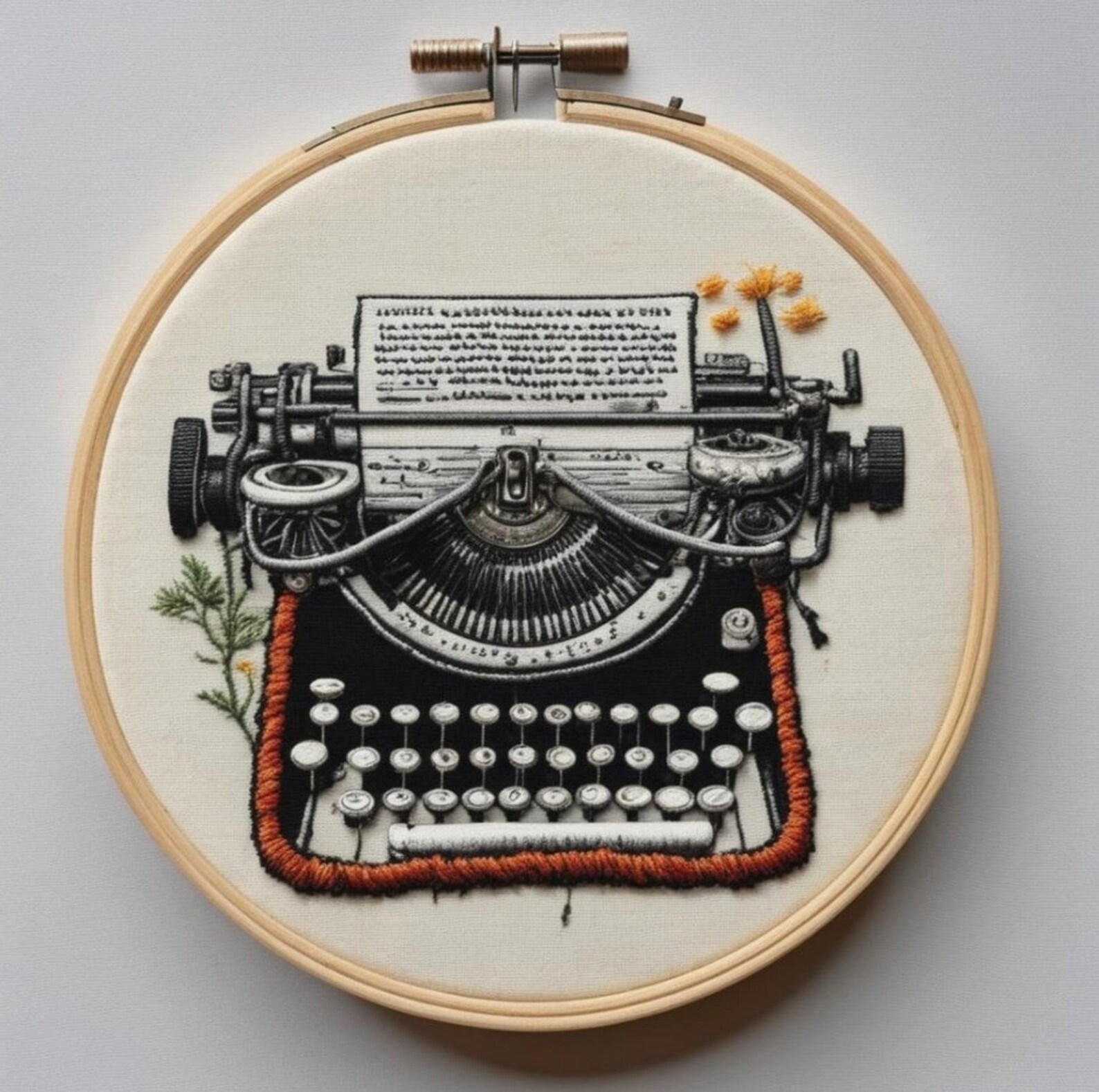 Typewriter From the Tortured Poets Department | Embroidery Pattern ...