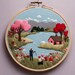 Lake With Hearts Embroidery Pattern | PDF Downloadable File | Hand ...