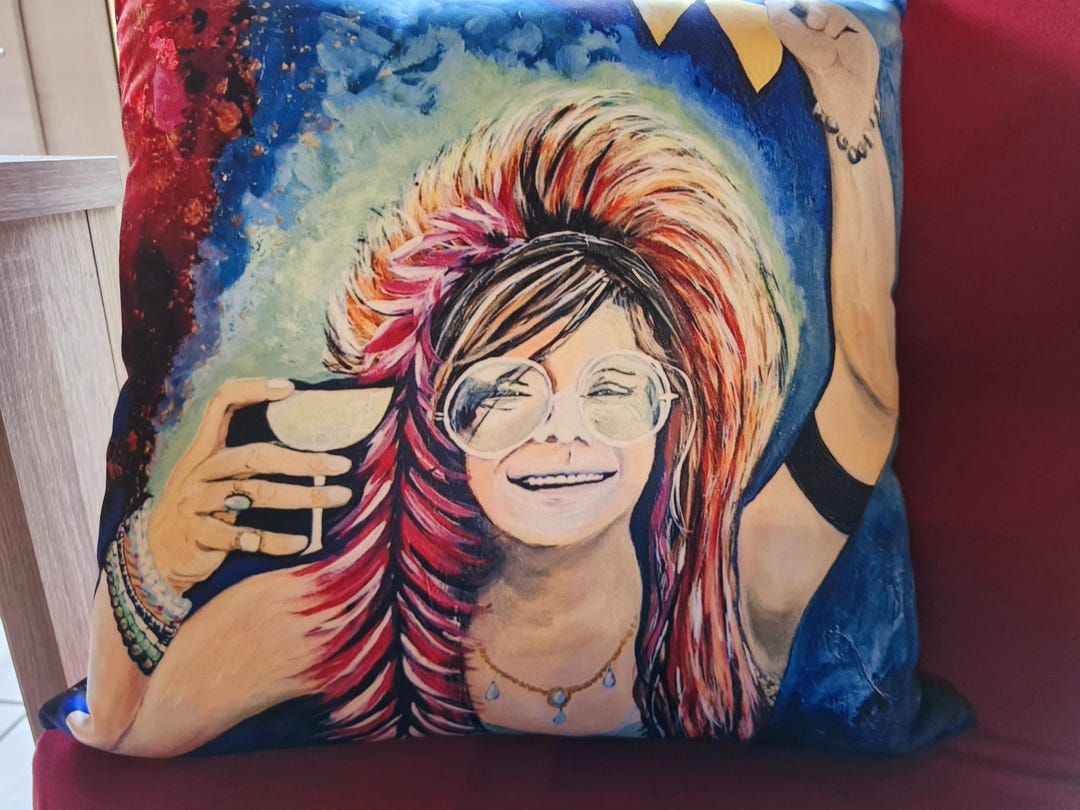 Pillowcase With a Woman's Face. Printed on Both Sides. Gift for Blues ...