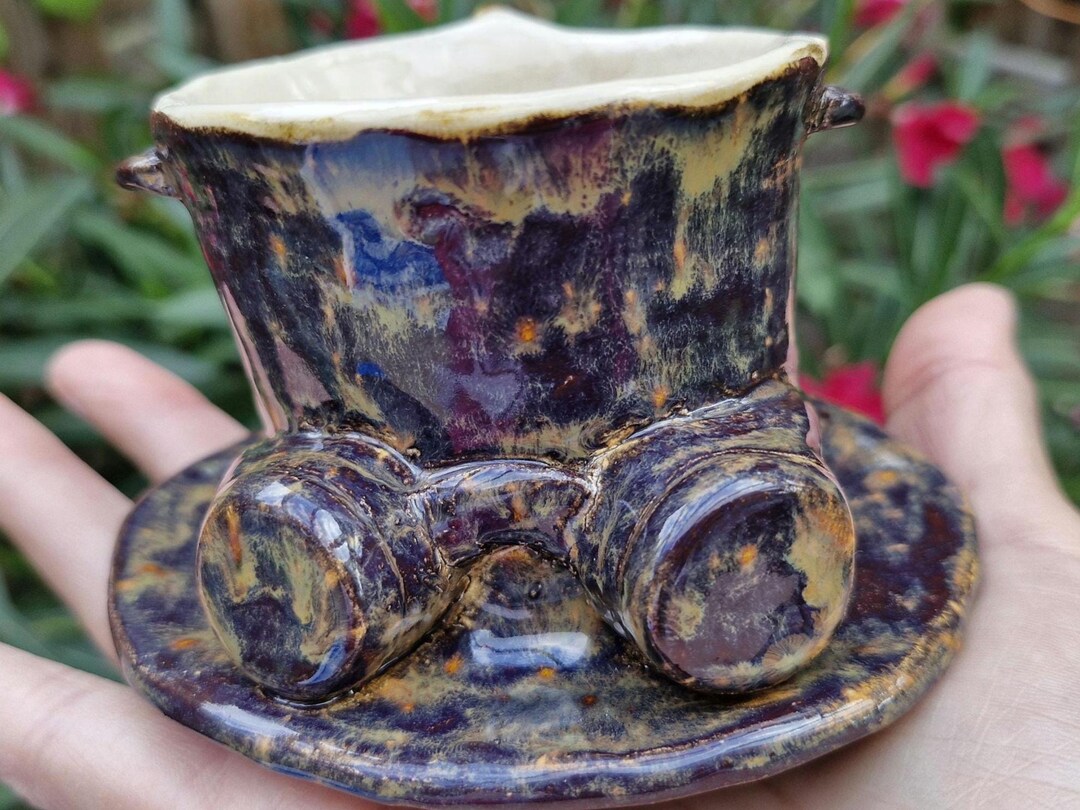 Steam Punk Mug. Industrial Design. Ceramic Mug in the Shape of a Hat ...