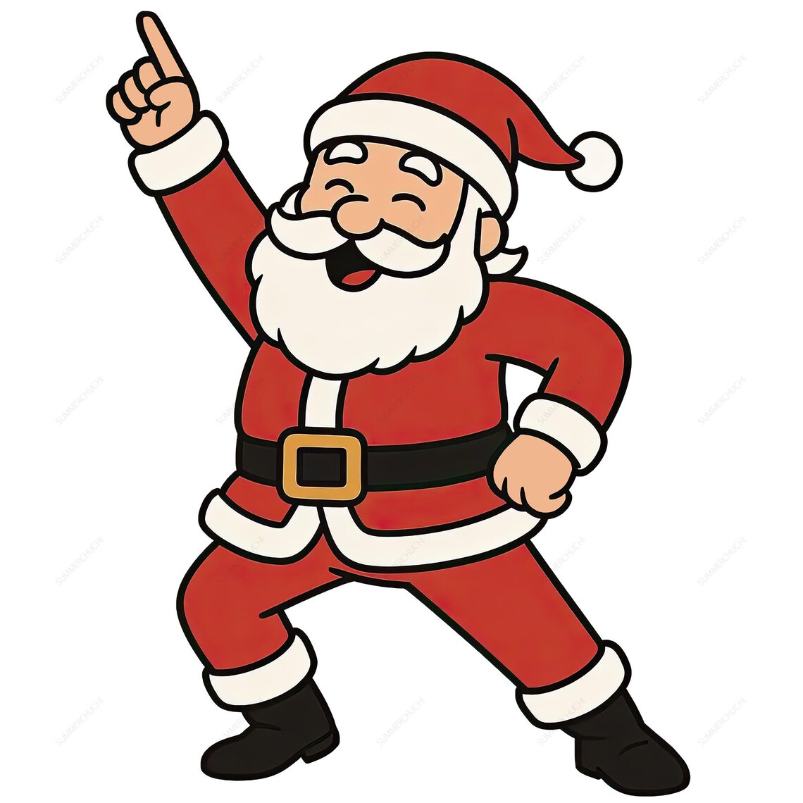Santa Claus Dance PNG, Funny Christmas Clipart, Digital Download ...