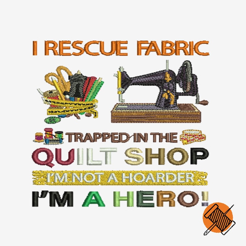 Quilt Shop Sewing Machine Embroidery Design - Etsy