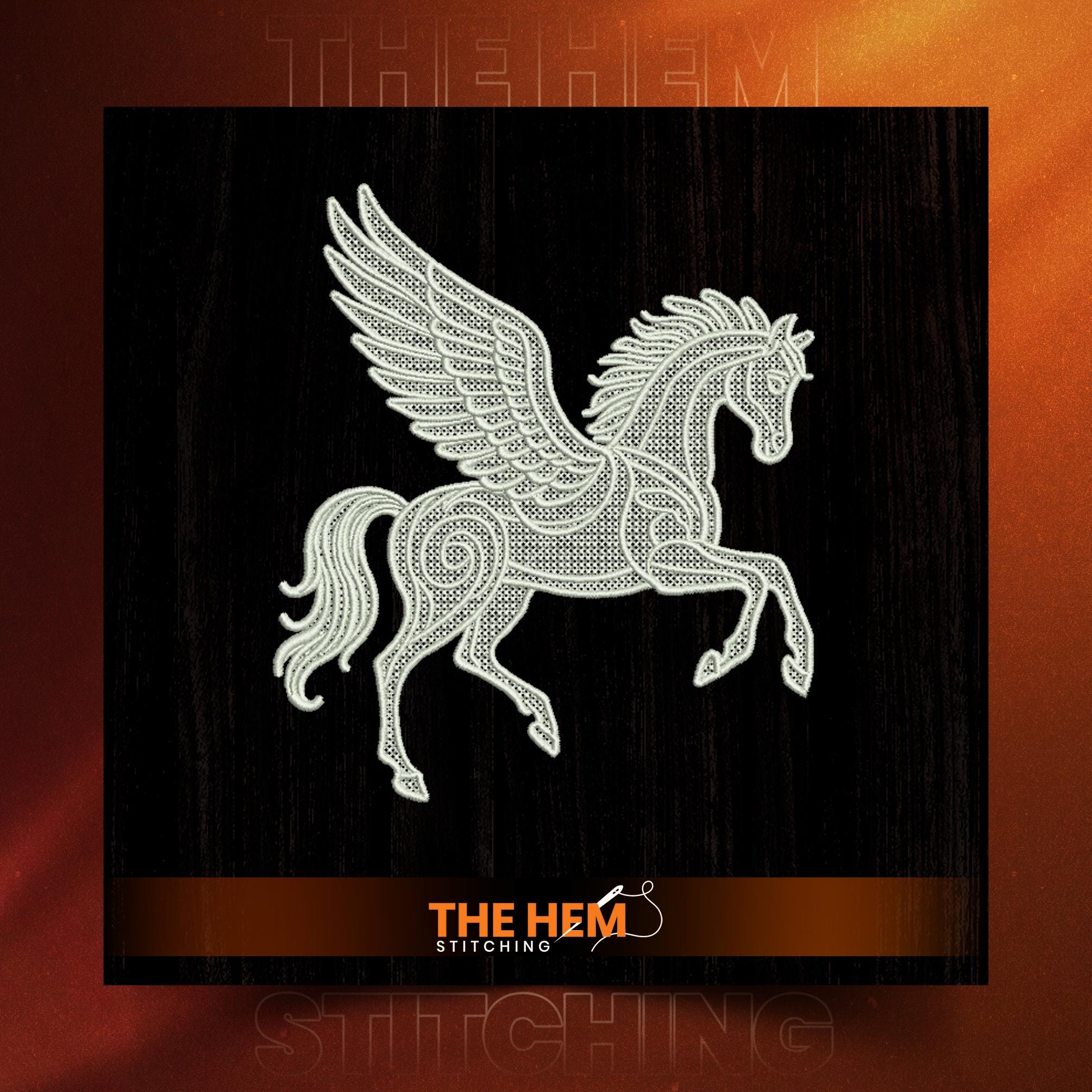 FSL Pegasus: Machine Embroidery Design (5x7) - Etsy