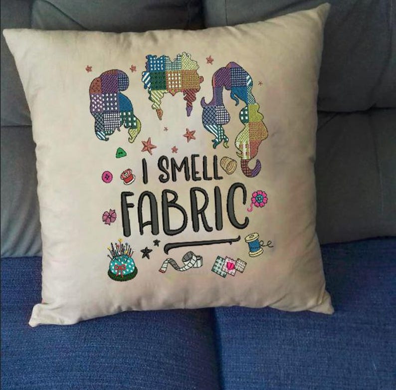 I Smell Fabric Machine Embroidery Design - Etsy
