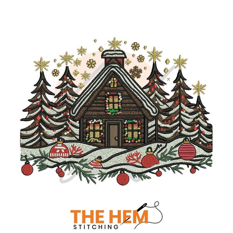 Cabin Embroidery - Etsy