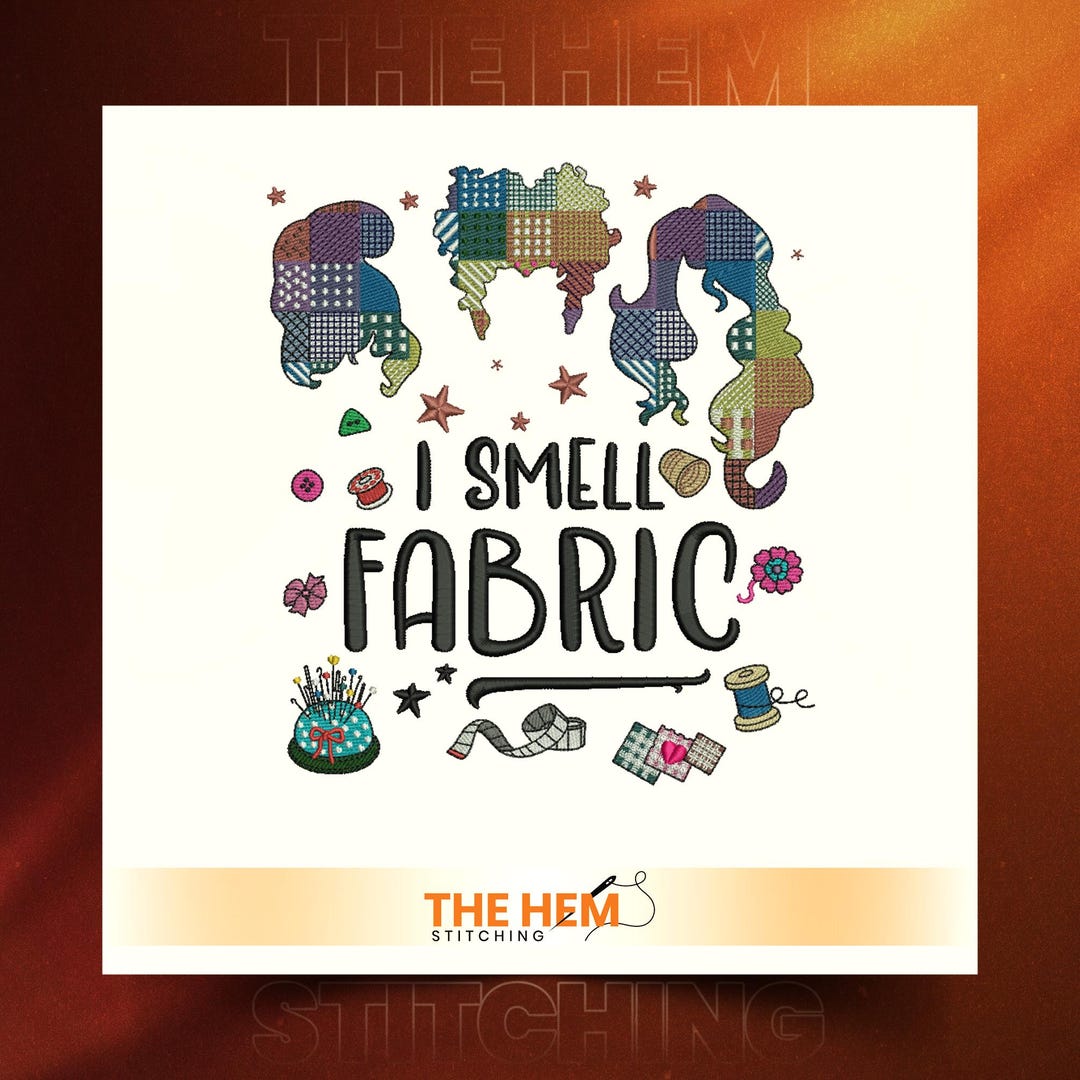 I Smell Fabric Machine Embroidery Design - Etsy