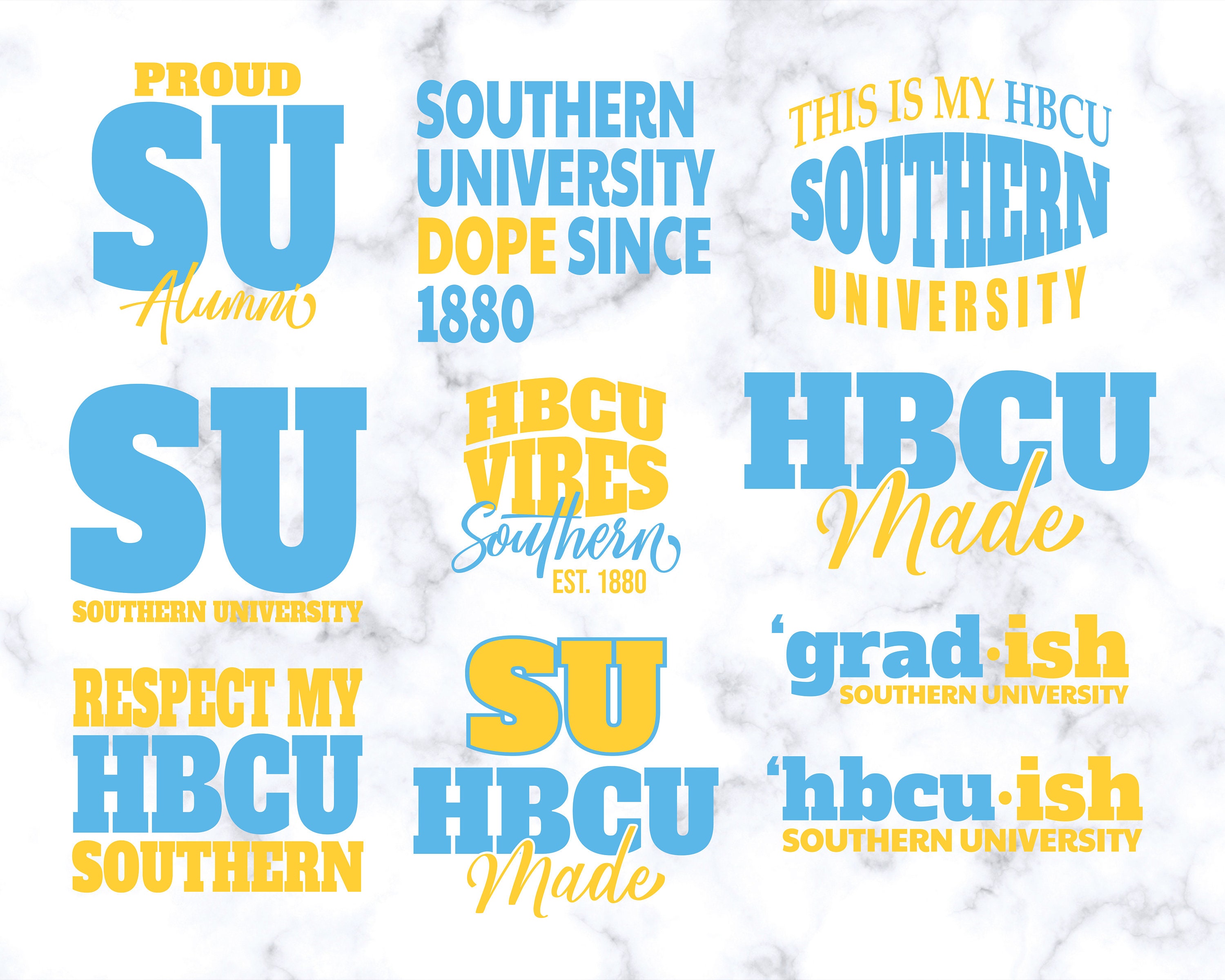 Hbcu Pride With Southern University Svg New Hbcu 2024 Collection - Etsy