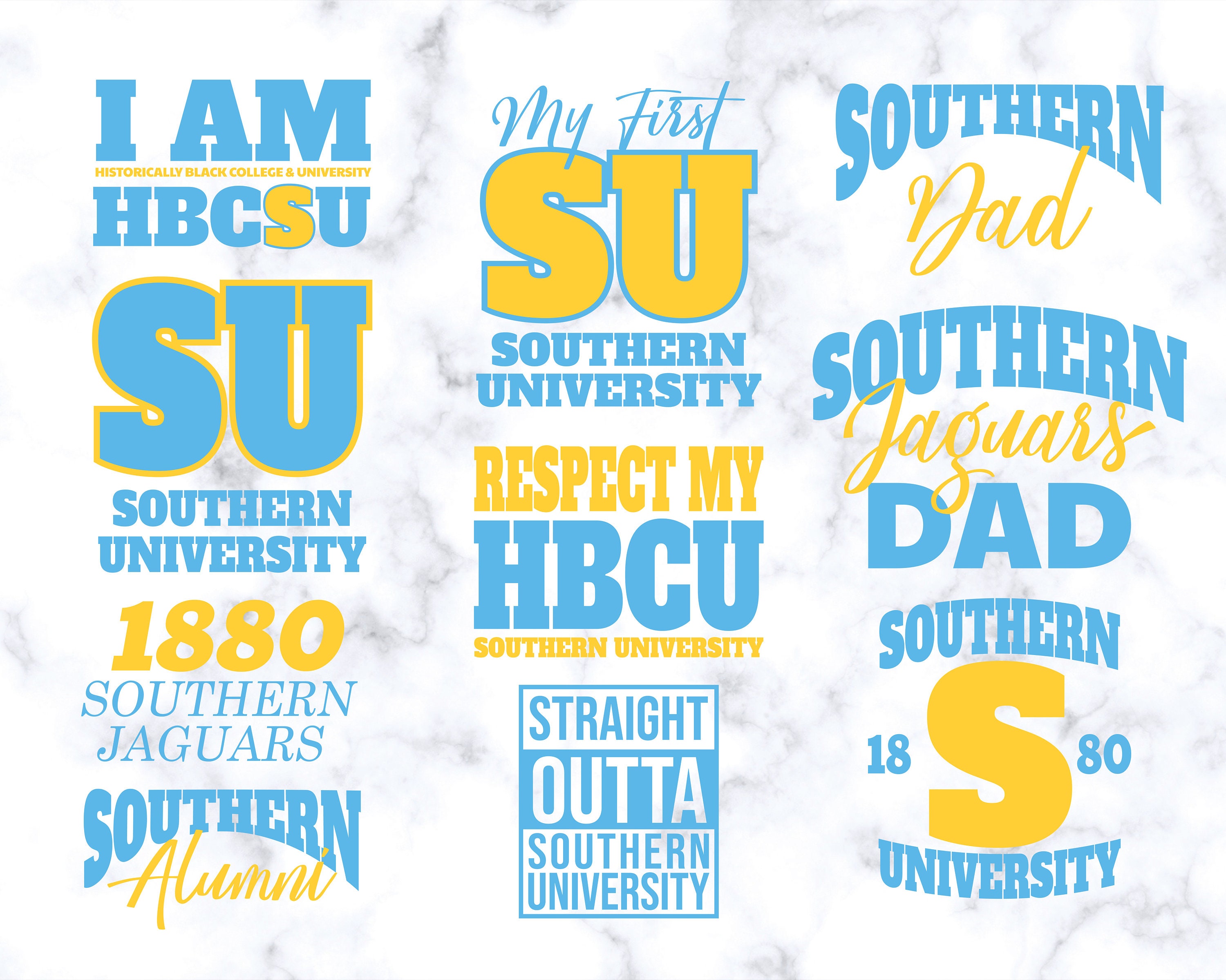 Hbcu Pride With Southern University Svg New Hbcu 2024 Collection - Etsy