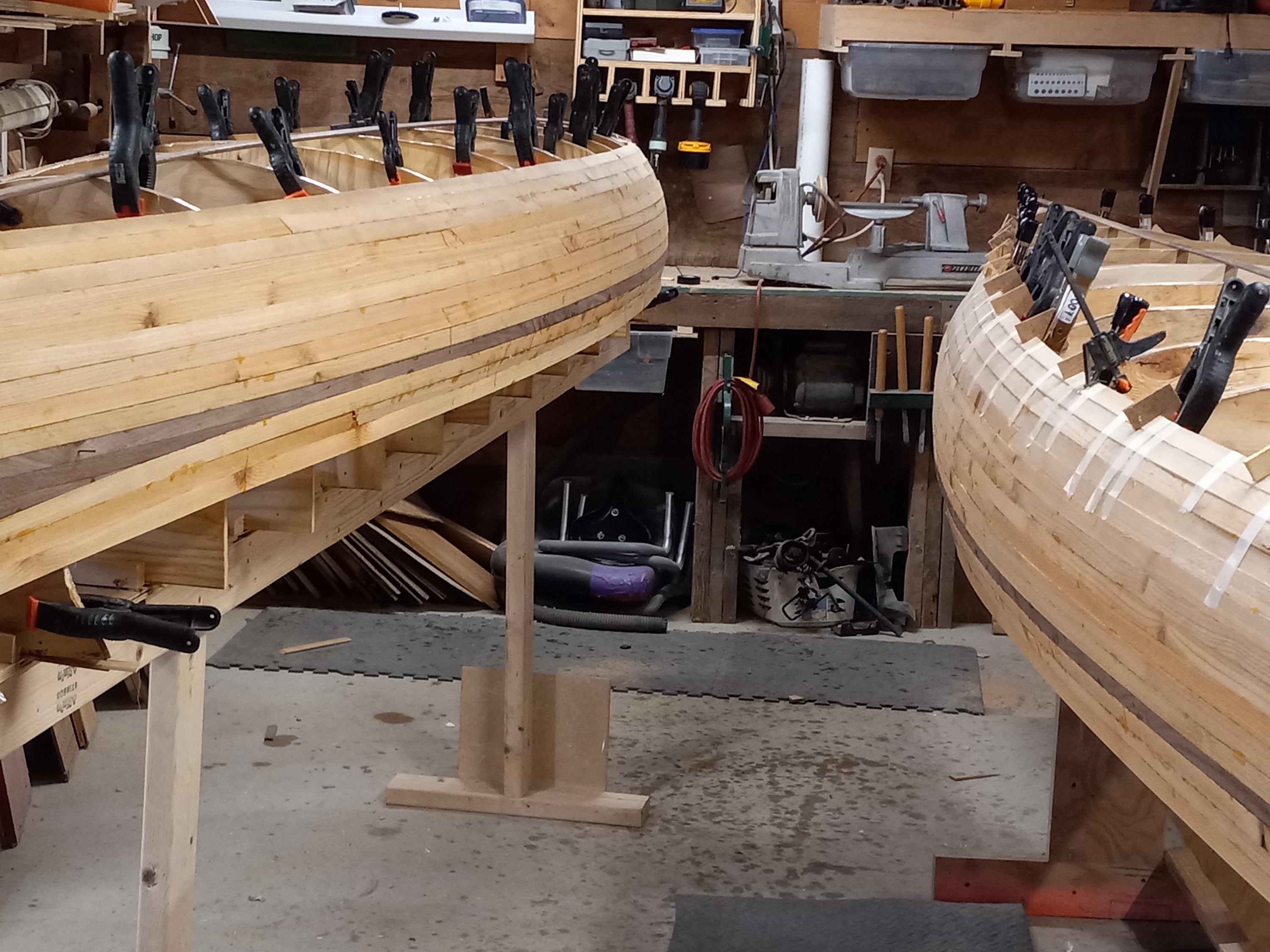 17' Tandem Cedar Strip Canoe - Etsy