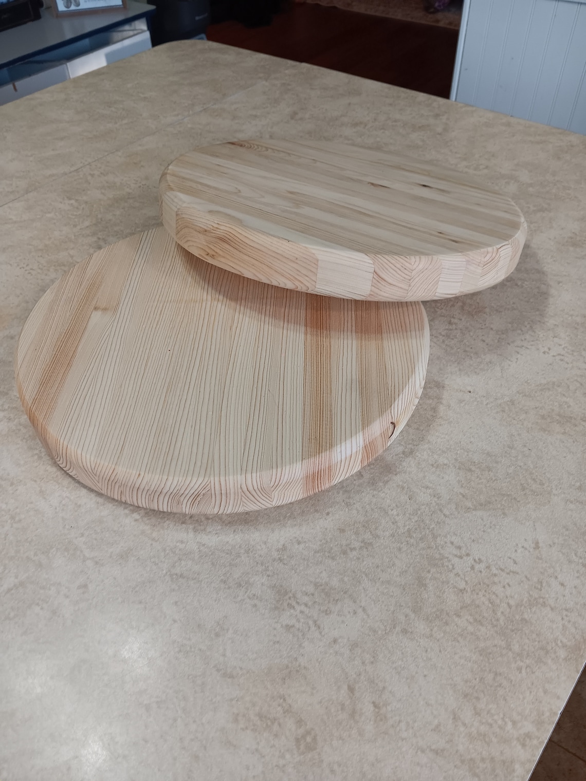 Thick 12 Round Butcher Block Cutting Board 1-3/8 - Etsy
