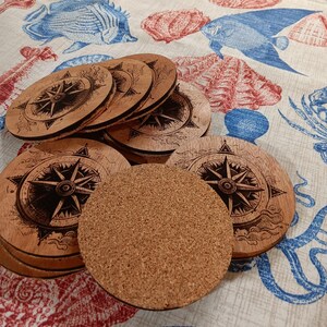 Compass Rose Coasters - Etsy