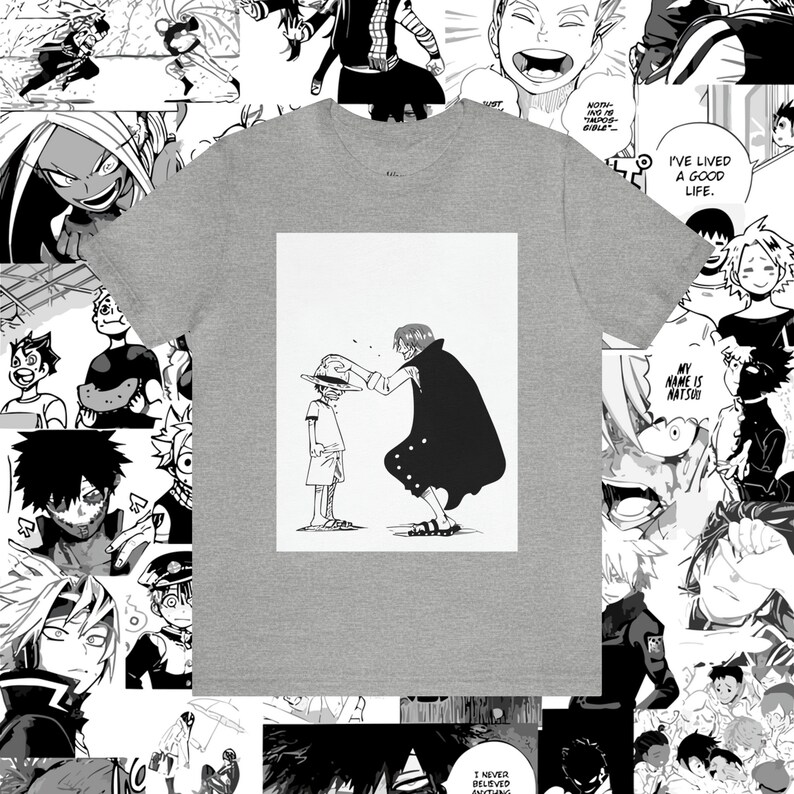 Luffy X Shanks one Piece T-shirt BY WOW - Etsy