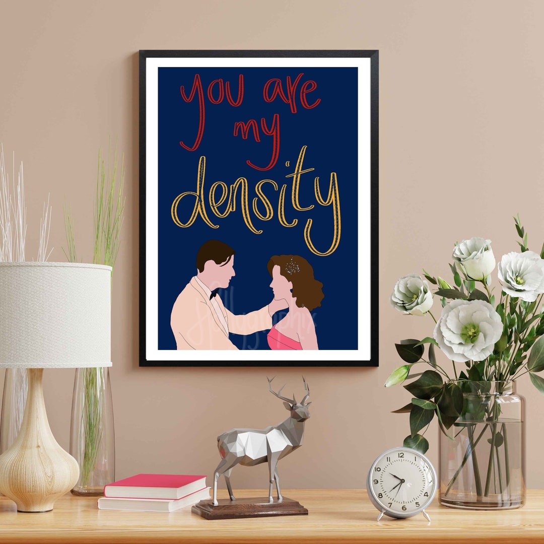 You Are My Density - Hand-drawn Movie Poster - Back to the Future Quote ...