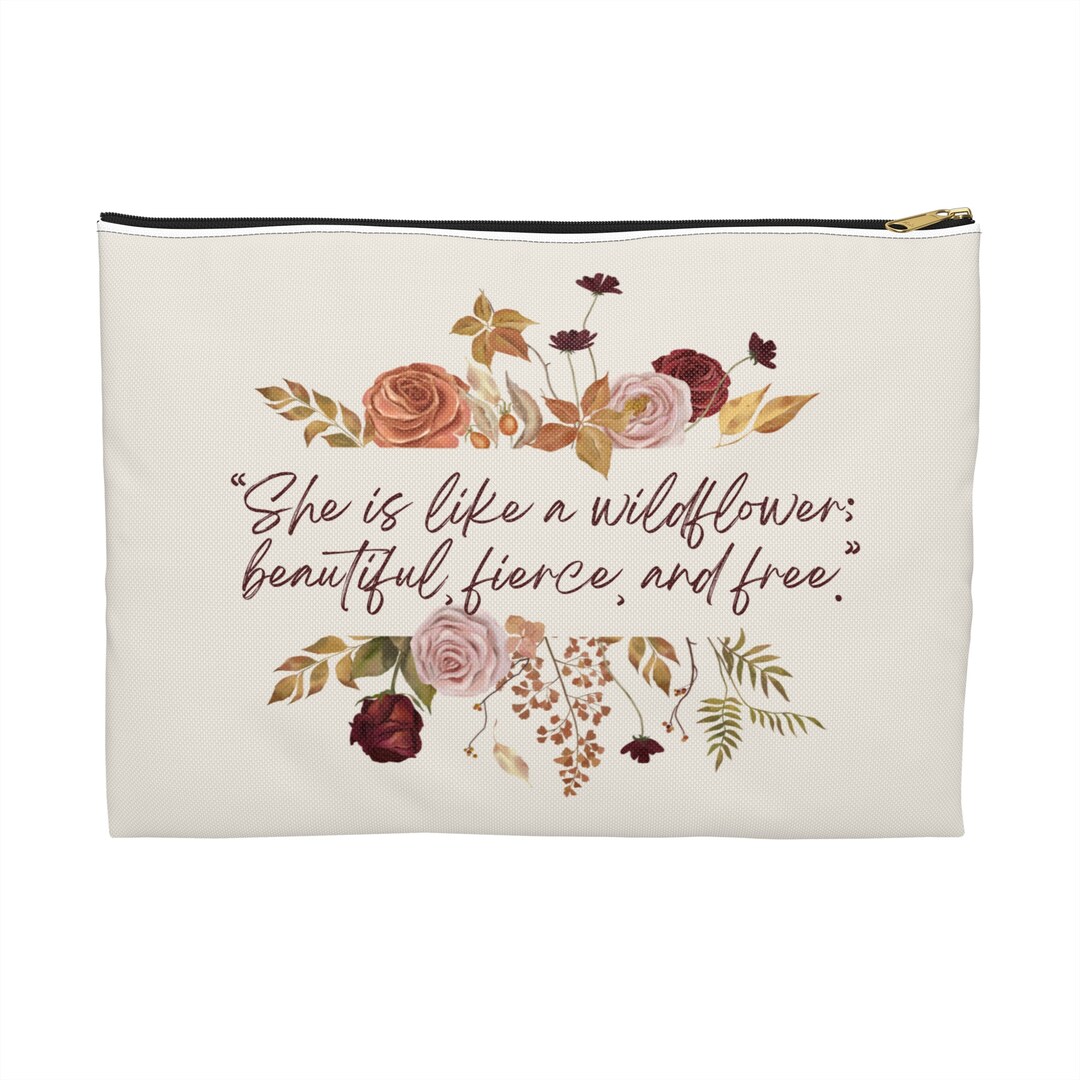 Wild Flowers Accessory Pouch - Etsy