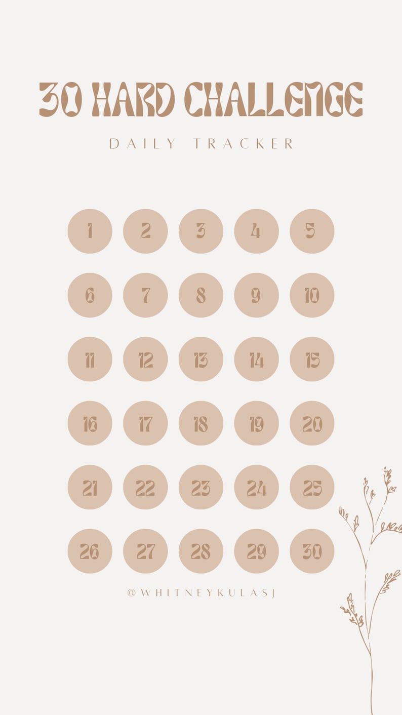 30 Hard Challenge - That You Can Actually Finish - Etsy