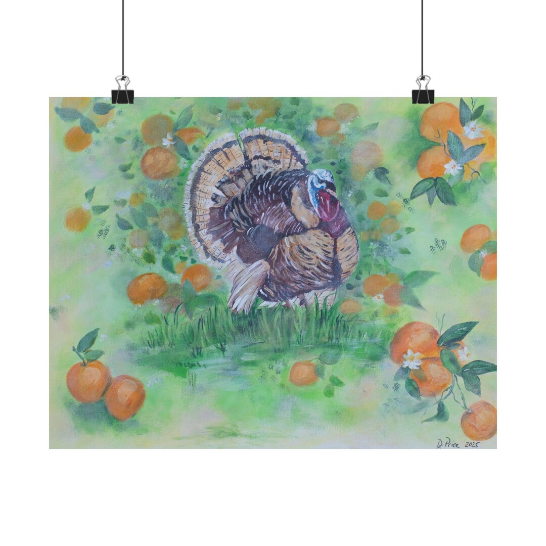 Florida Oranges and Turkey, Old Florida Vibe - Etsy