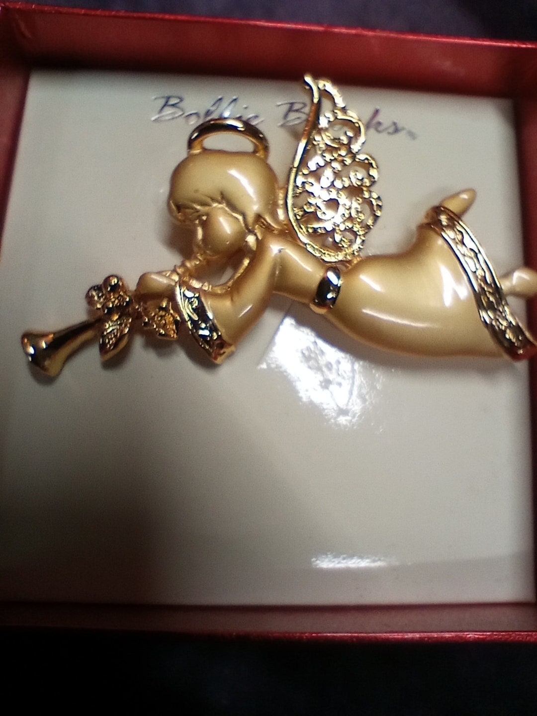 Vintage Bobby Brooks Angel Brooch - Etsy