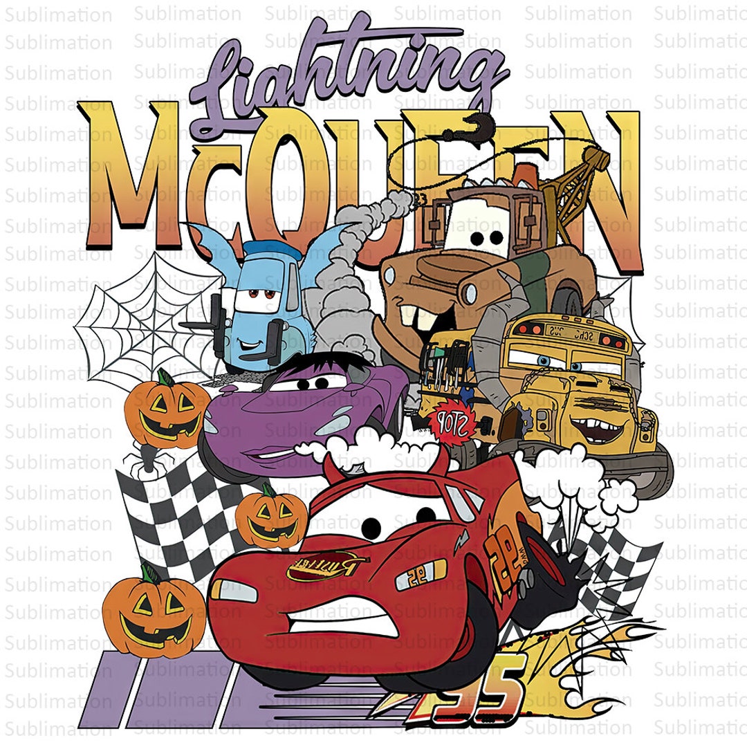 Cars Png, Lightning Mcqueen Png, Sublimation Png, Sublimation Design ...