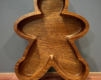 Mini Wood Gingerbread Man Cutout Tier Tray Decor - Etsy