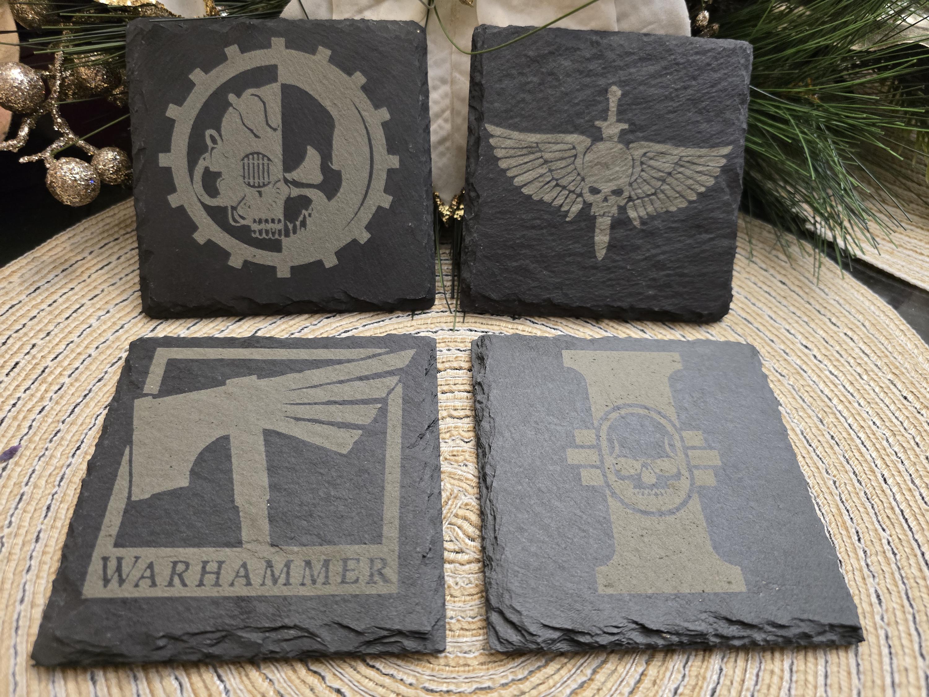 Warhammer Series Slate Coasters Set - Etsy