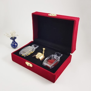 Chic Saffron Box, Premium Pure Saffron Threads With Mortar Grinder and ...