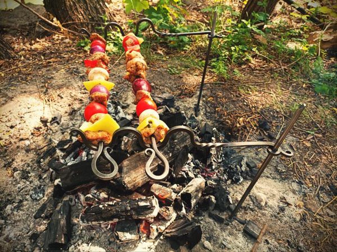 Forged Grill Set, Bushcraft Cooker - Etsy