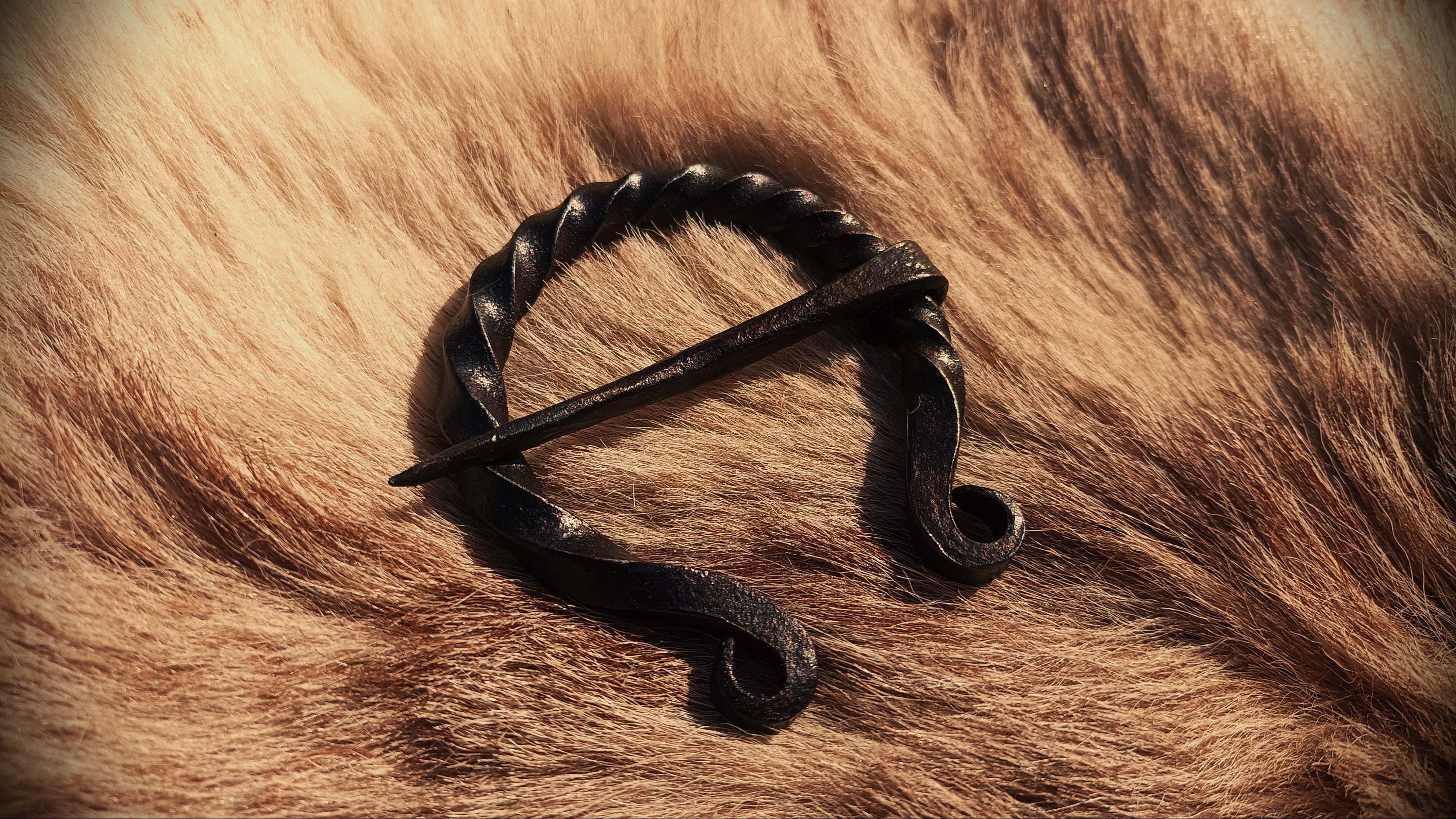 Hand Forged Fibula, Brooch, Viking Cloak Pin, Medieval Fibula - Etsy