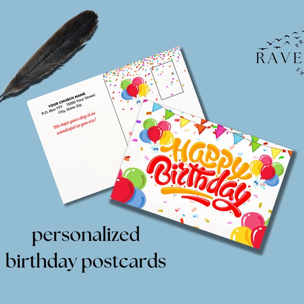 Church Birthday Card - Etsy