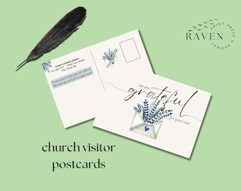 PERSONALIZED Thank You Postcard, Church Postcard, Christian Postcard ...