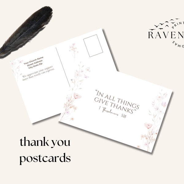 Personalized Christian Thank You Cards - Etsy