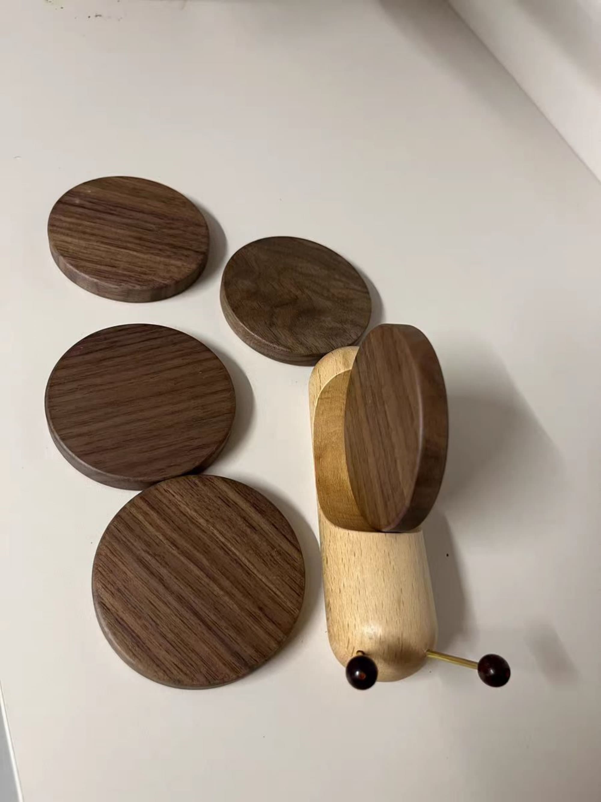 Creative Wooden Coasters Snail Shapes Wooden Coasters Cup - Etsy