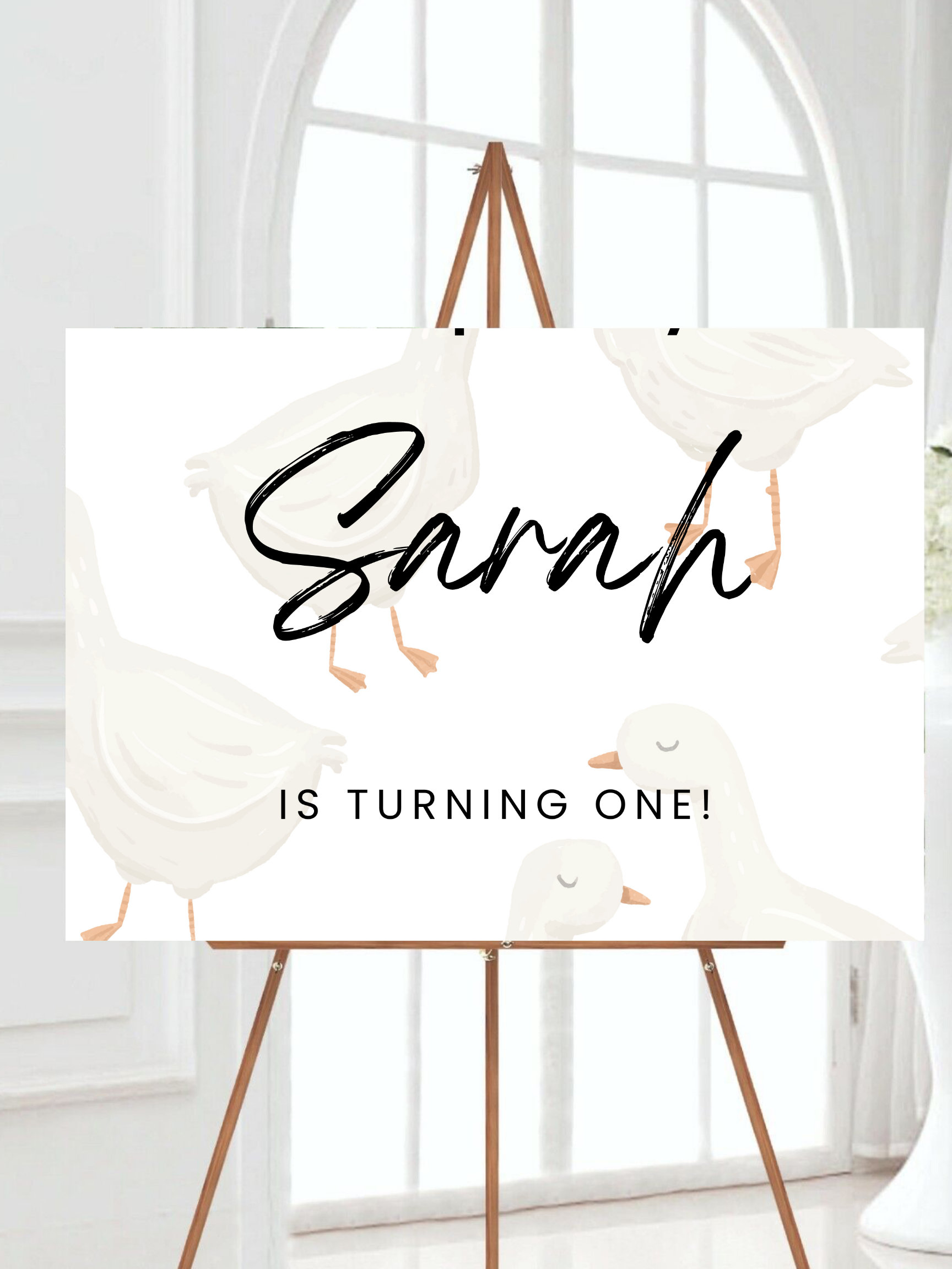 One Silly Goose First Birthday Party Pack Template - Fully Editable on ...