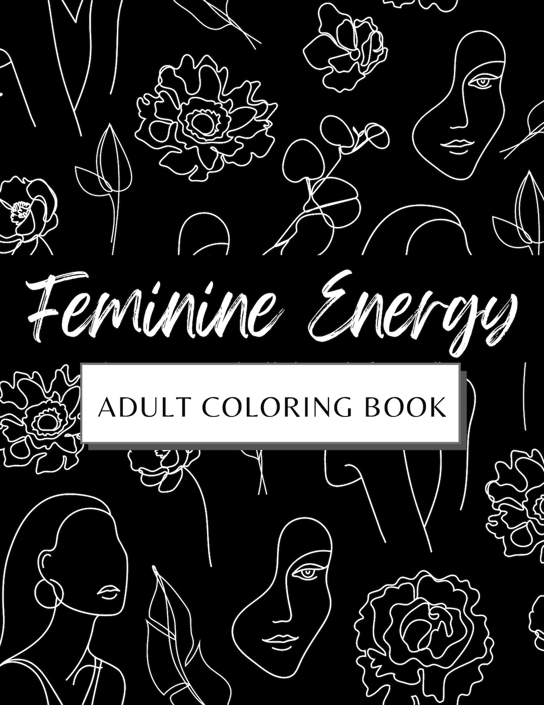 Feminine Energy Adult Colouring Book - Etsy