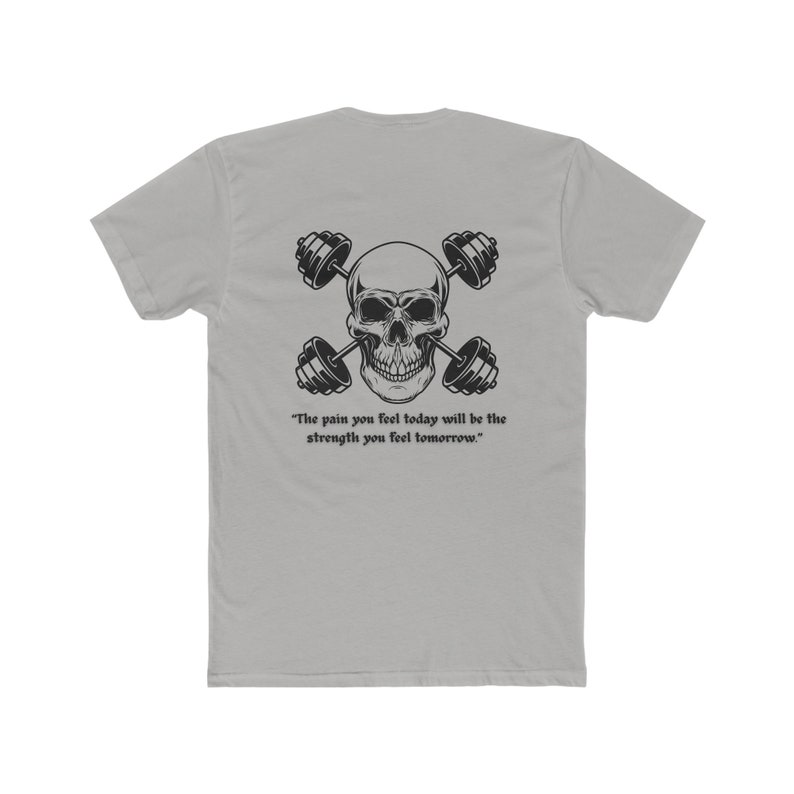 Unisex Skull Barbell Gym Tee Stylish Workout Shirt With A Badass Twist Etsy