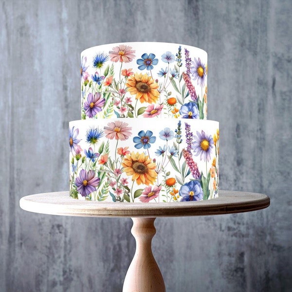 Rainbow Flower Border - Etsy UK