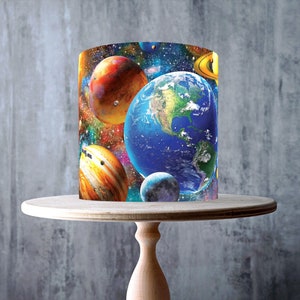 planet earth cake